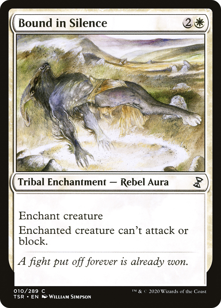 FOIL Bound in Silence (TSR-010) - Time Spiral Remastered - Magic The G – Gameology product