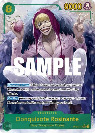 Donquixote Rosinante (Alternate Art) [OP04-119] One Piece - Kingdoms o – Gameology product