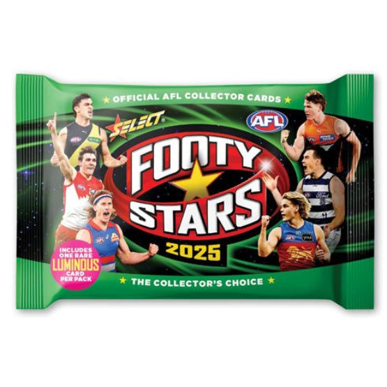 AFL Football 2025 Select Footy Stars Trading Cards Blaster Box ...