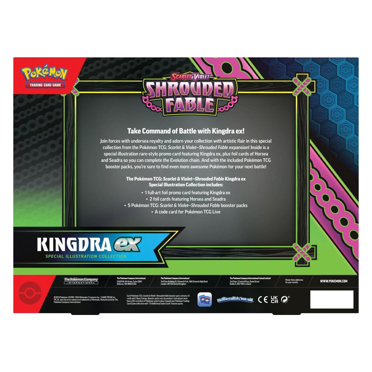 Scarlet & Violet Shrouded Fable Kingdra/Greninja ex Special Collection – Gameology product