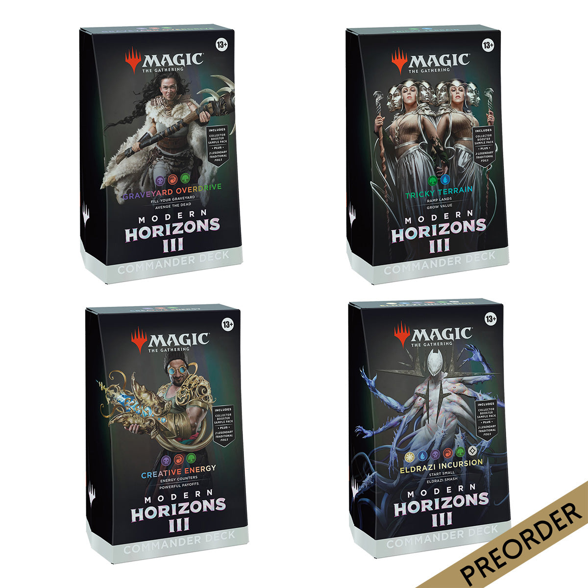 Magic Modern Horizons 3 Commander Decks (Set of 4) – Gameology product
