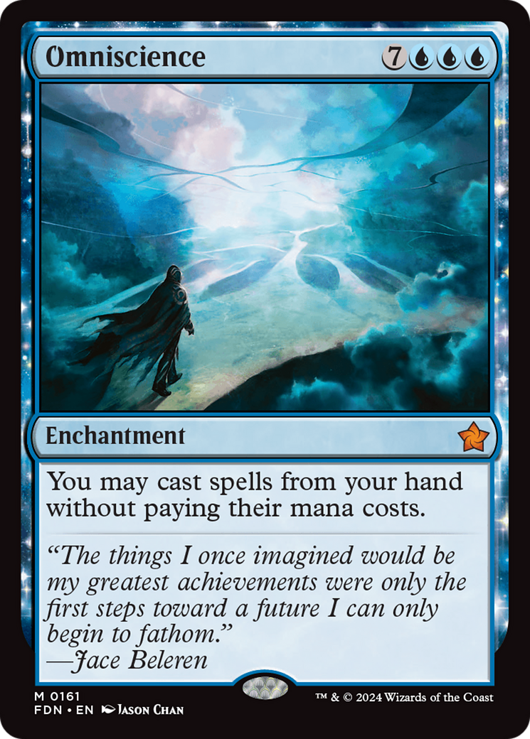 Omniscience (FDN-161) - Foundations: (nyxtouched) Foil - Magic The Gat – Gameology product