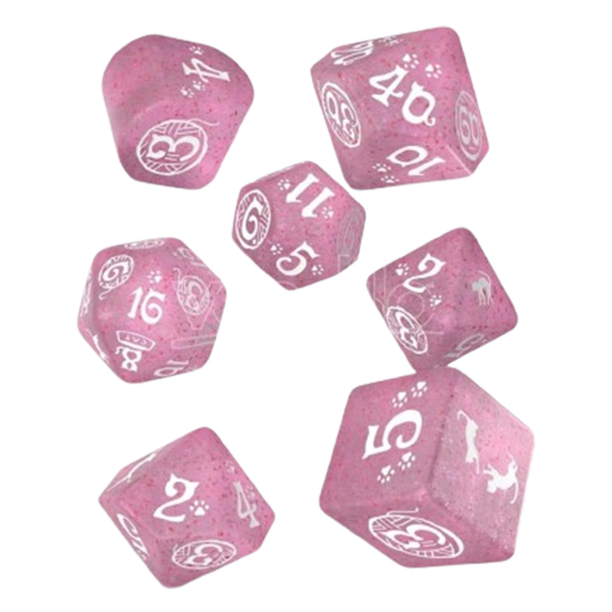 Q Workshop - Cats Dice Set - Daisy Dice Set 7 – Gameology product