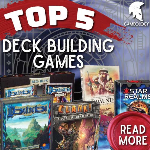 Gameology's Top 5 Deck Building Games! article