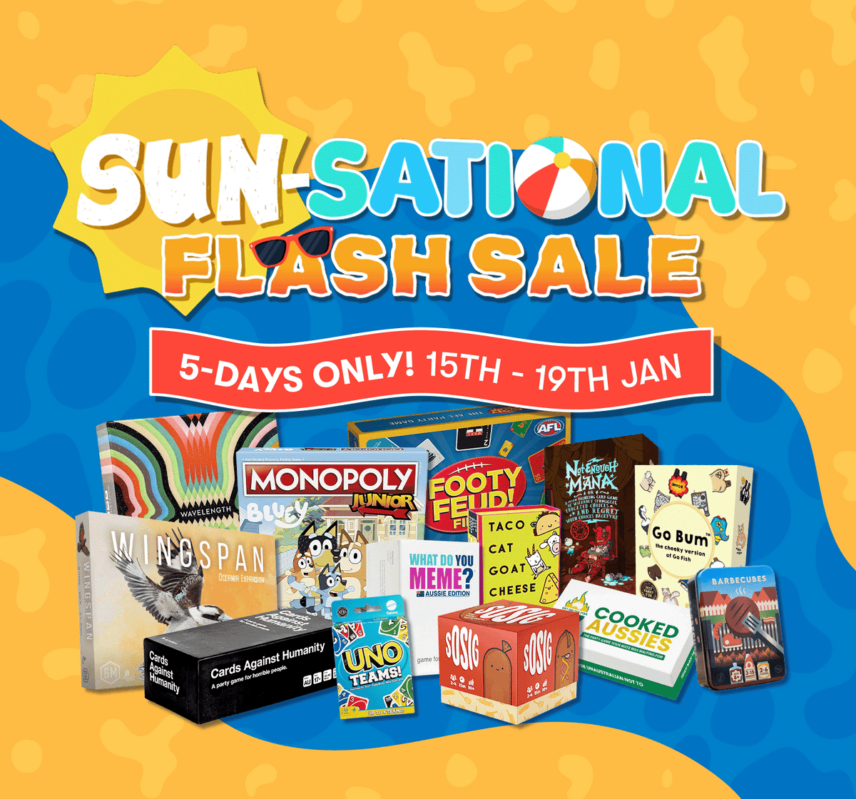 Sun-Sational Flash Sale! – Gameology