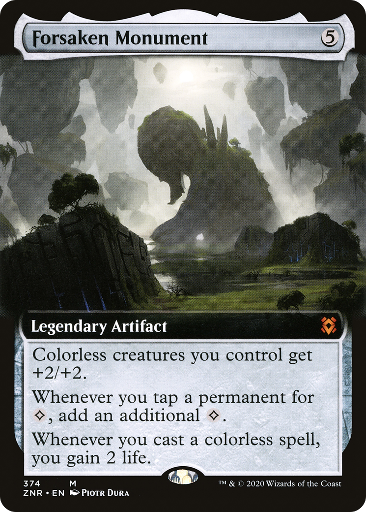 Forsaken Monument Extended Art ZNR 374 Zendikar Rising Magic – Gameology