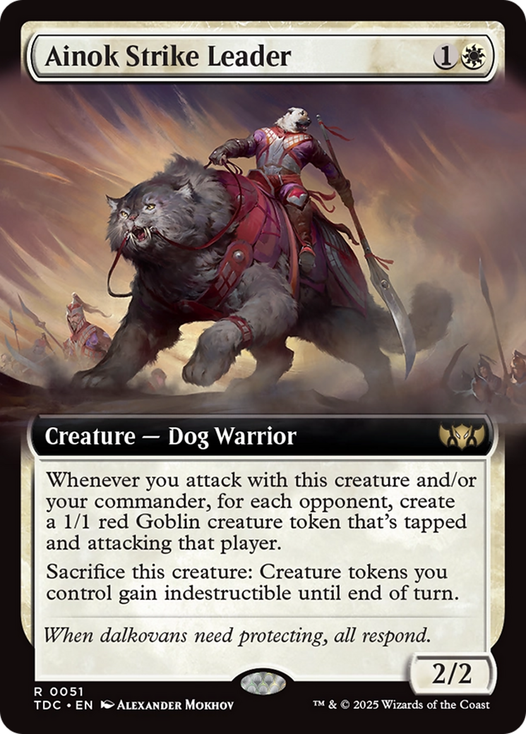 Ainok Strike Leader (TDC-051) - Commander: Tarkir: Dragonstorm: (Exten ...