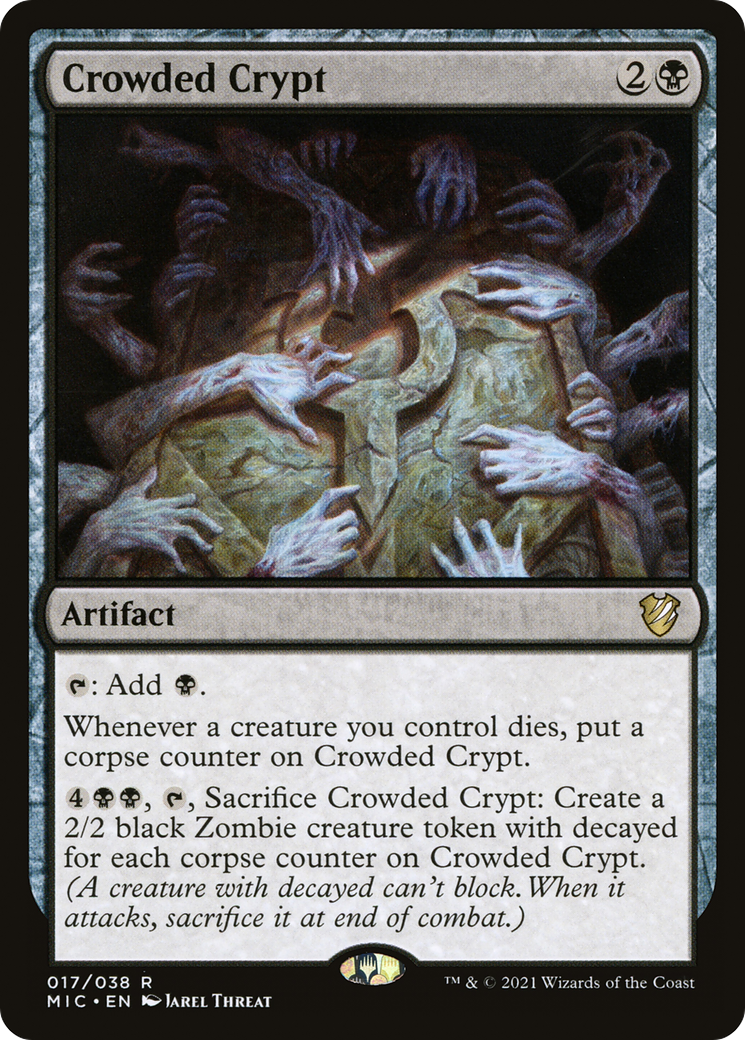 Crowded Crypt (MIC-017) - Midnight Hunt Commander - Magic The Gatherin ...