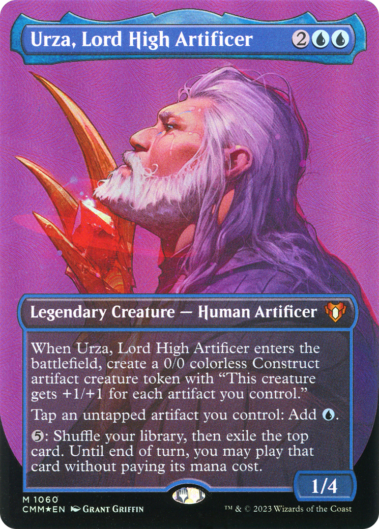 Urza Lord High Artificer Textured CMM 1060 Commander Masters Magic ...