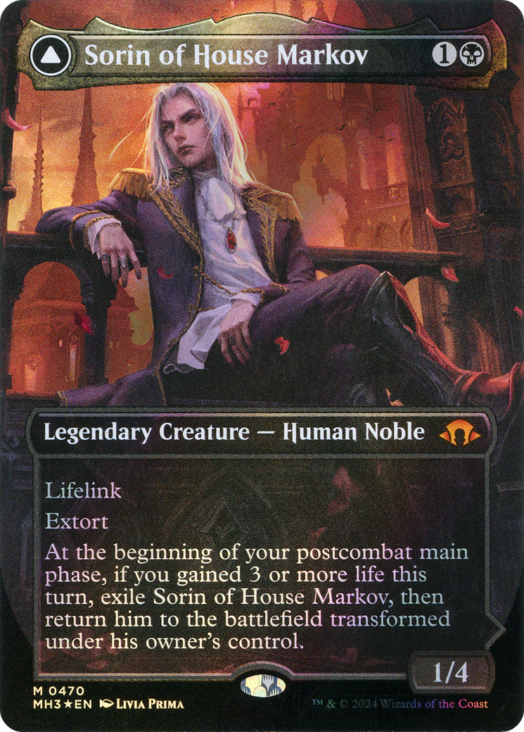 Sorin of House Markov Borderless Textured MH3 470 Modern Horizons 3 ...