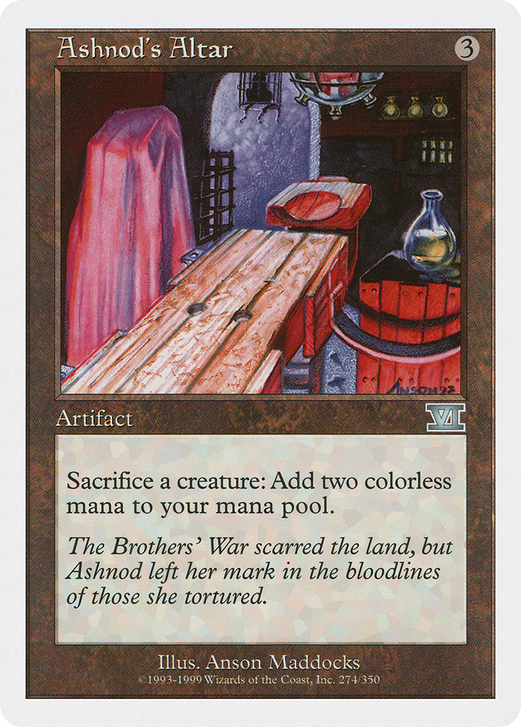 Ashnod's Altar 6ED 274 Classic Sixth Edition Magic – Gameology