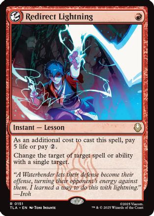 FOIL Redirect Lightning (TLA-151) - Avatar: The Last Airbender - Magic ...