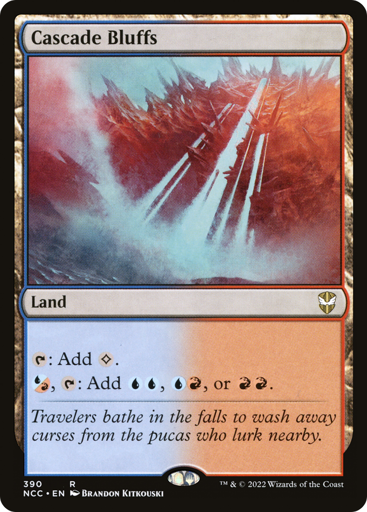 Cascade Bluffs (NCC-390) - New Capenna Commander - Magic The Gathering ...