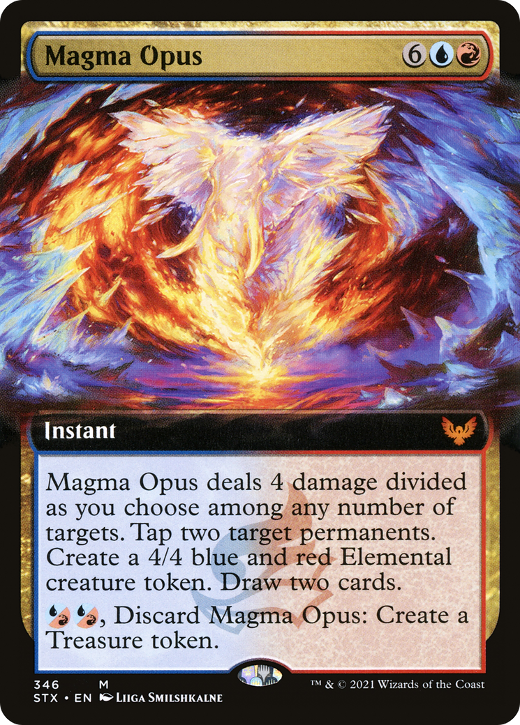 Magma Opus Extended Art STX 346 Strixhaven: School of Mages Magic ...