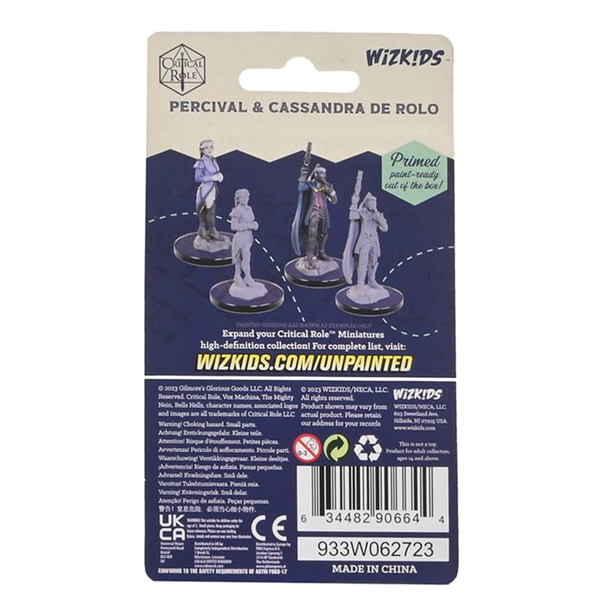 Critical Role Unpainted Miniatures Percival & Cassandra de Rolo ...