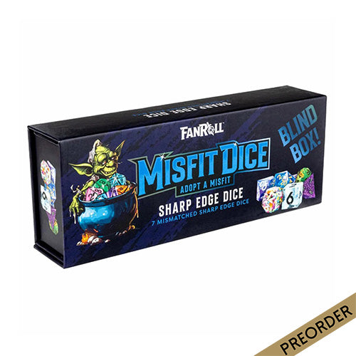 Fanroll Mystery Misfit Sharp Edge Resin Polyhedral Dice Set Blind Box ...
