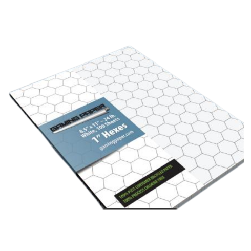 Gaming Paper Singles White 1" Hexagon – Gameology