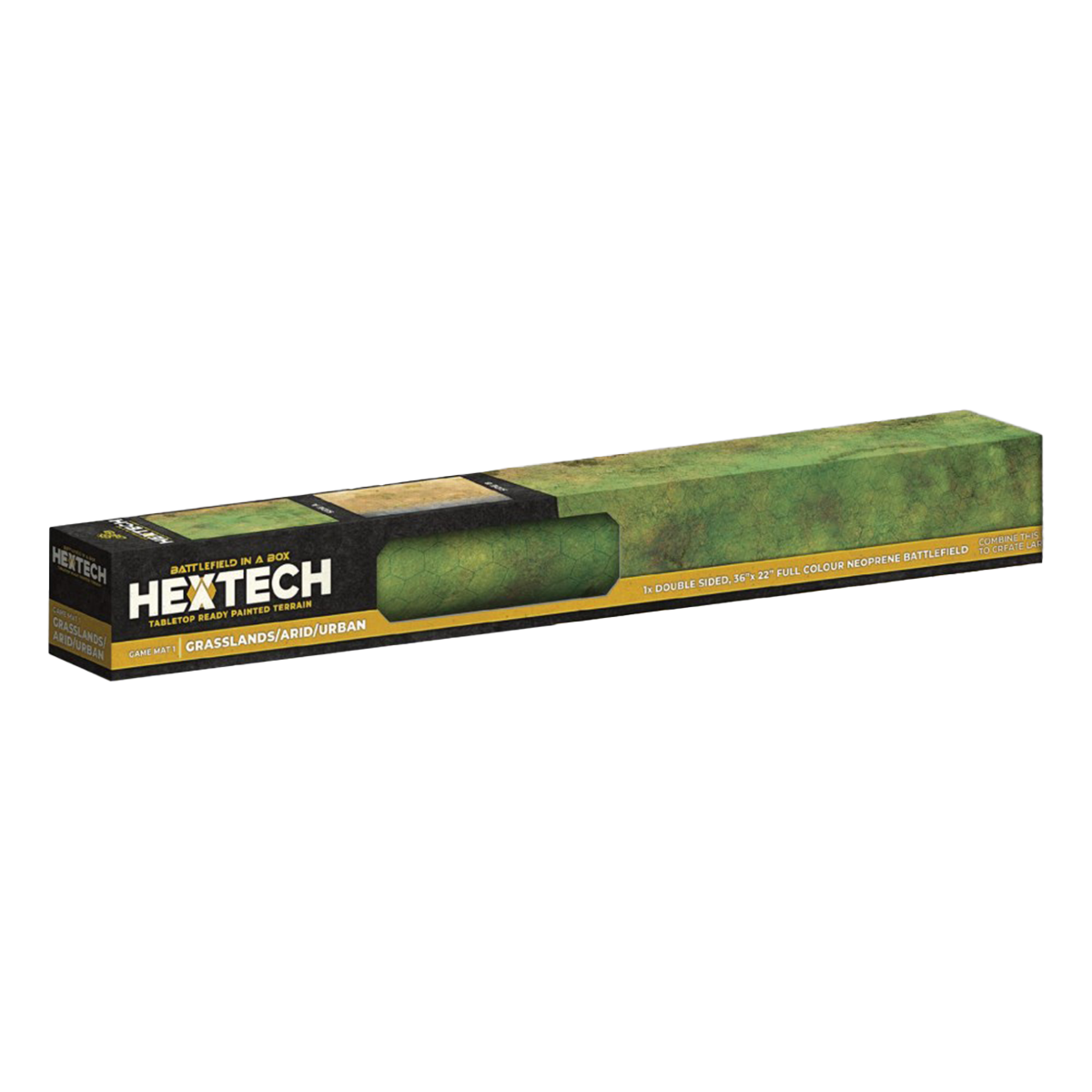 Hextech Terrain: Gaming Mat – Grasslands/Arid/Urban – Gameology product