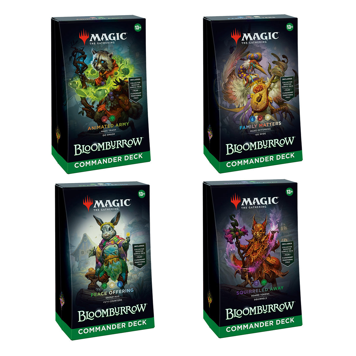 Magic Bloomburrow Commander Decks (Set of 4) – Gameology product