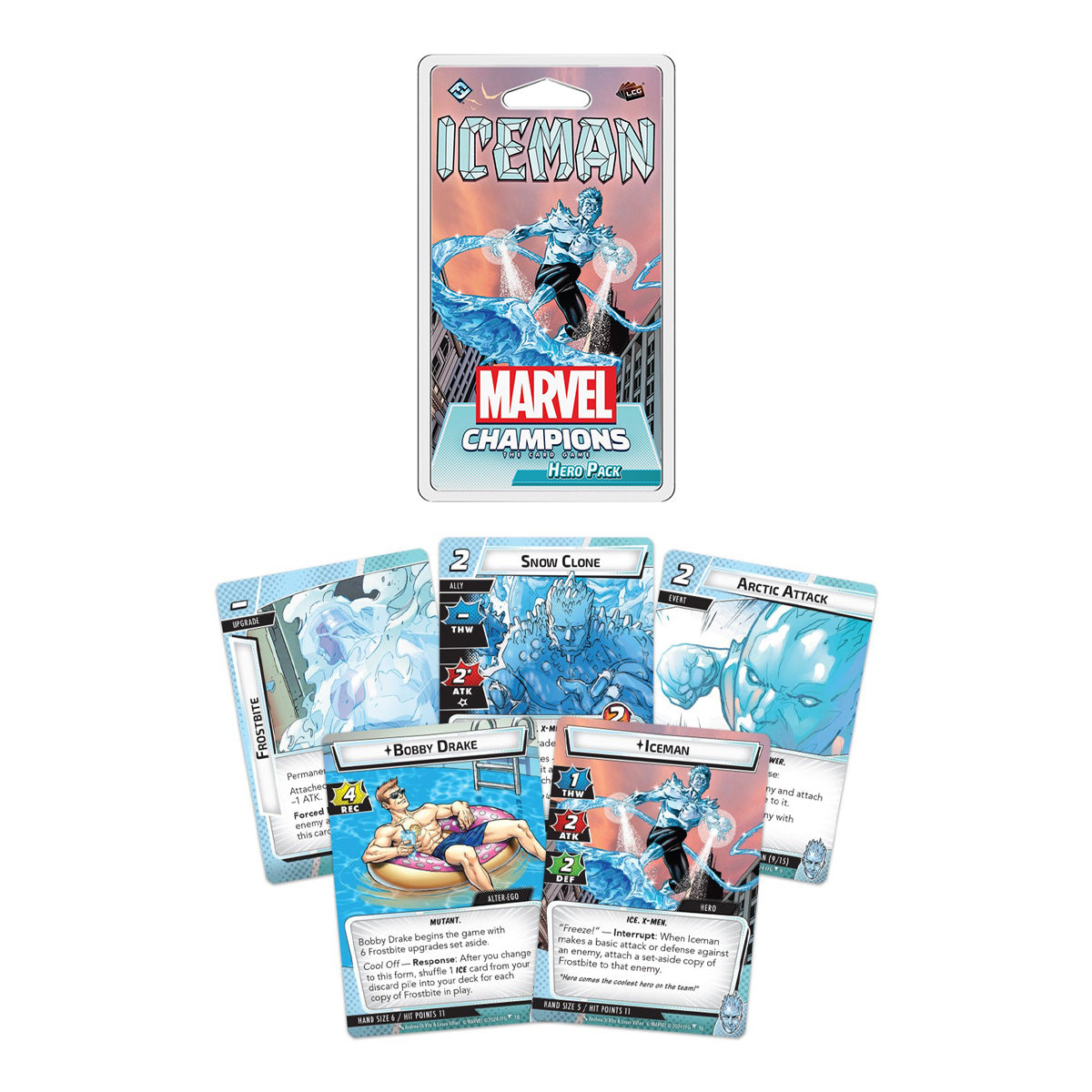 Marvel Champions LCG Iceman Hero Pack – Gameology product
