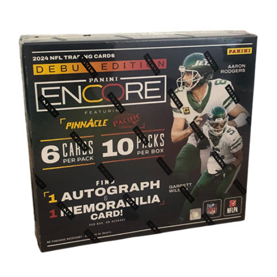 NFL 2024 Encore Football Hobby Trading Cards (Display of 10) – Gameology