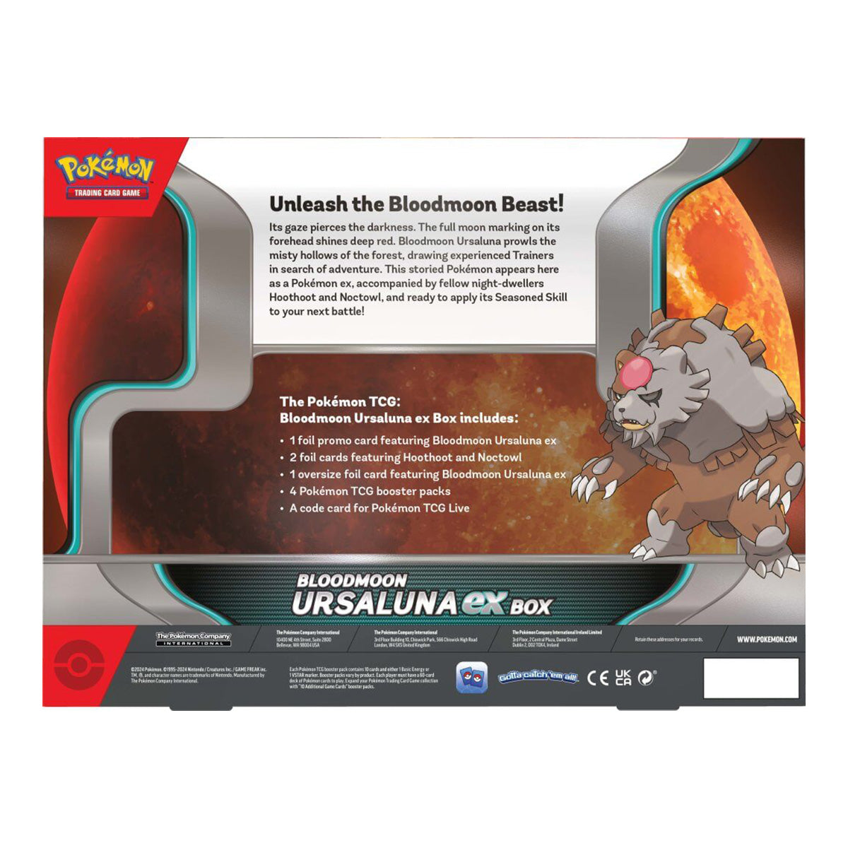 POKEMON TCG Bloodmoon Ursaluna ex Box – Gameology product