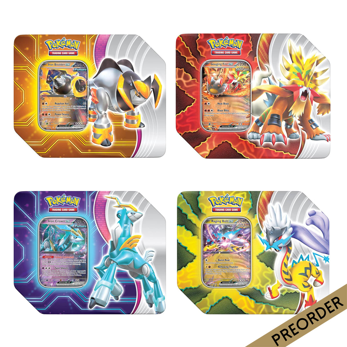 POKEMON TCG Paradox Destinies Tin (Set of 4) – Gameology product