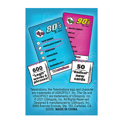 Telestrations 80s-90s Expansion Pack – Gameology product