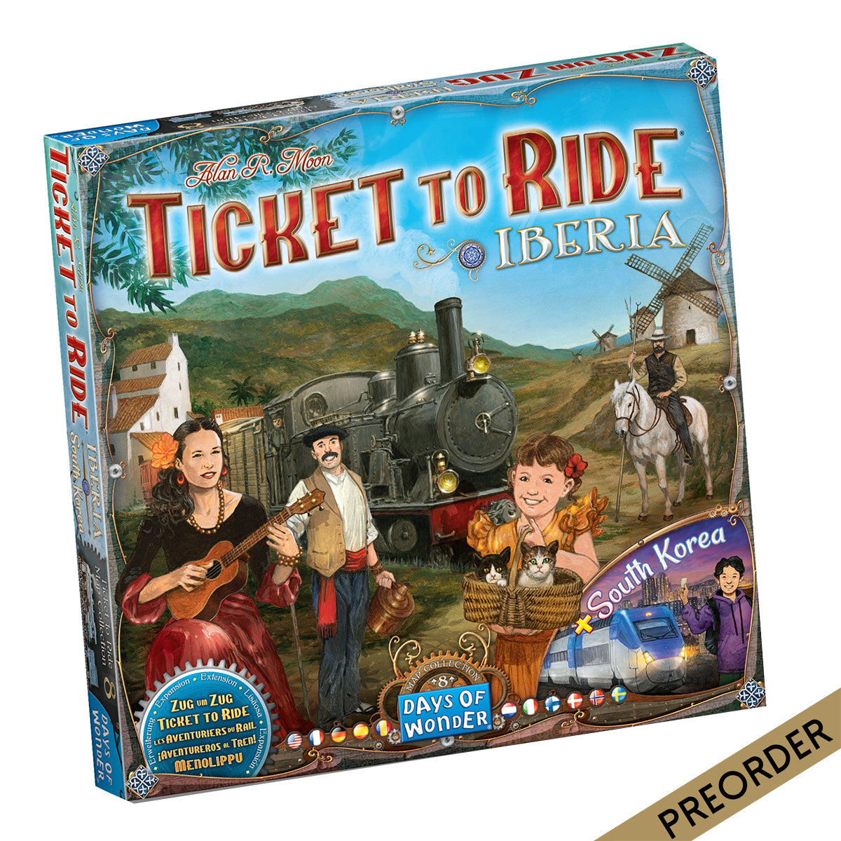 Ticket to Ride Map Collection Volume 8 Iberia & South Korea – Gameology ...