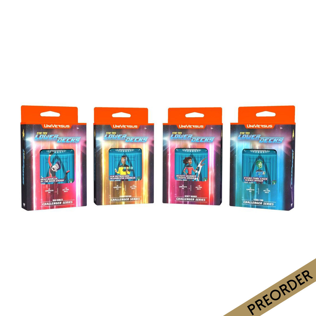 UniVersus Challenger Series Decks: Star Trek Lower Decks (Set of 4 ...