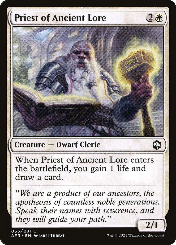 Priest of Ancient Lore AFR 035 Adventures in the Forgotten Realms Magic ...