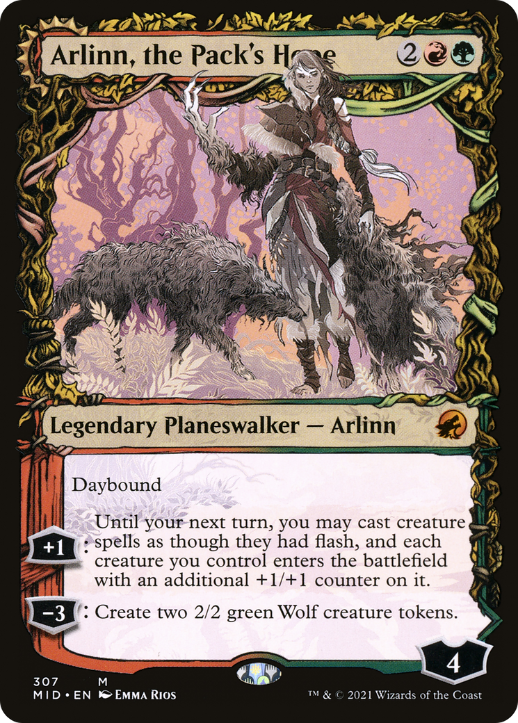 Arlinn, the Pack's Hope (Showcase) (MID-307) - Innistrad: Midnight Hun ...