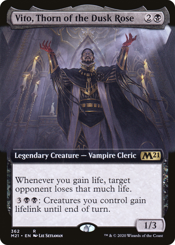 Vito, Thorn of the Dusk Rose (M21-362) - Core Set 2021: (Extended Art ...