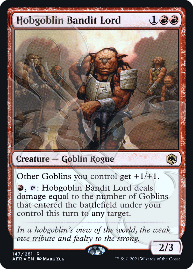 FOIL Hobgoblin Bandit Lord (AFR&-147A) - Adventures in the Forgotten ...