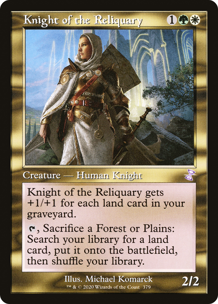 FOIL Knight of the Reliquary (TSR-379) - Time Spiral Remastered - Magi ...