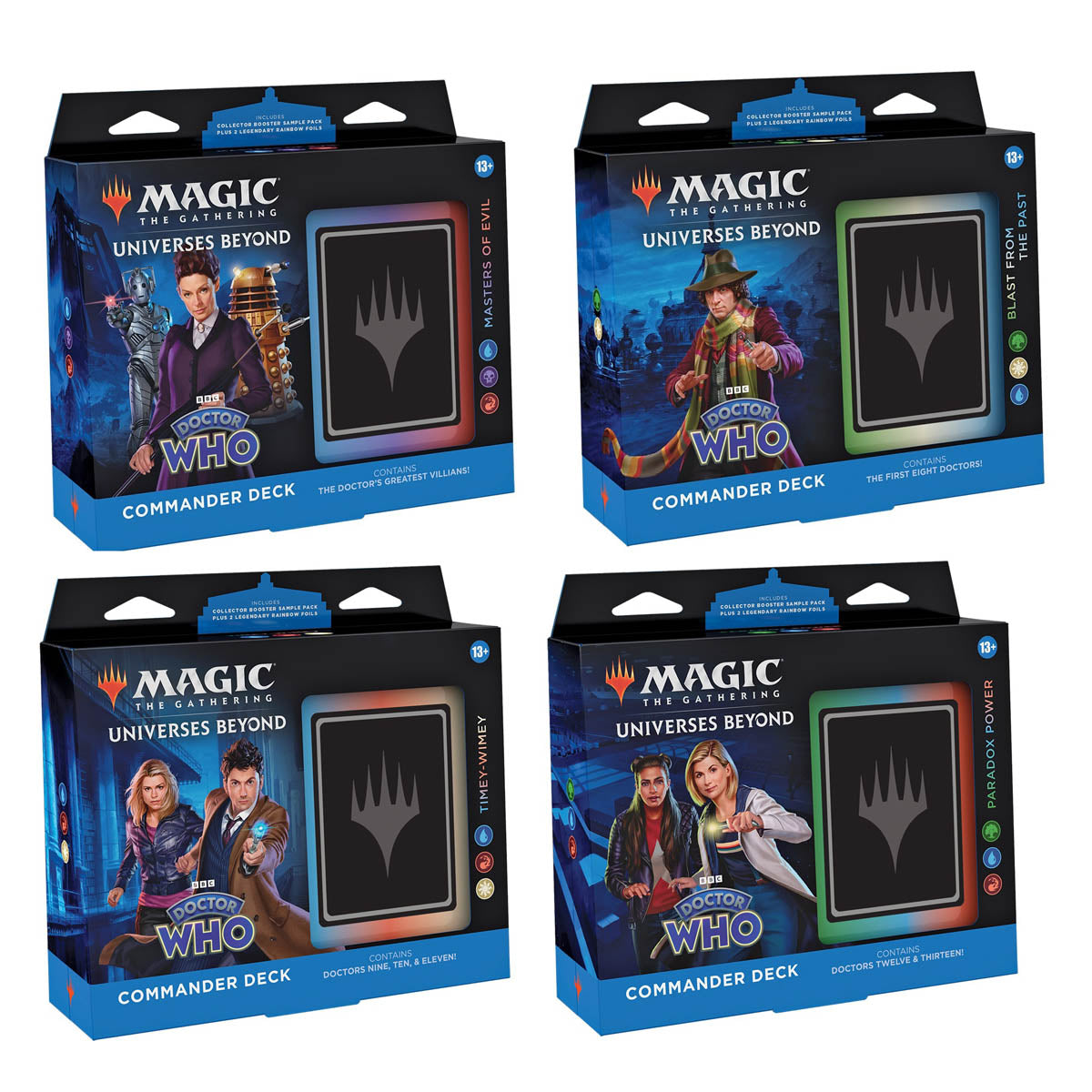 Magic Doctor Who Commander Decks (Set of 4) – Gameology product
