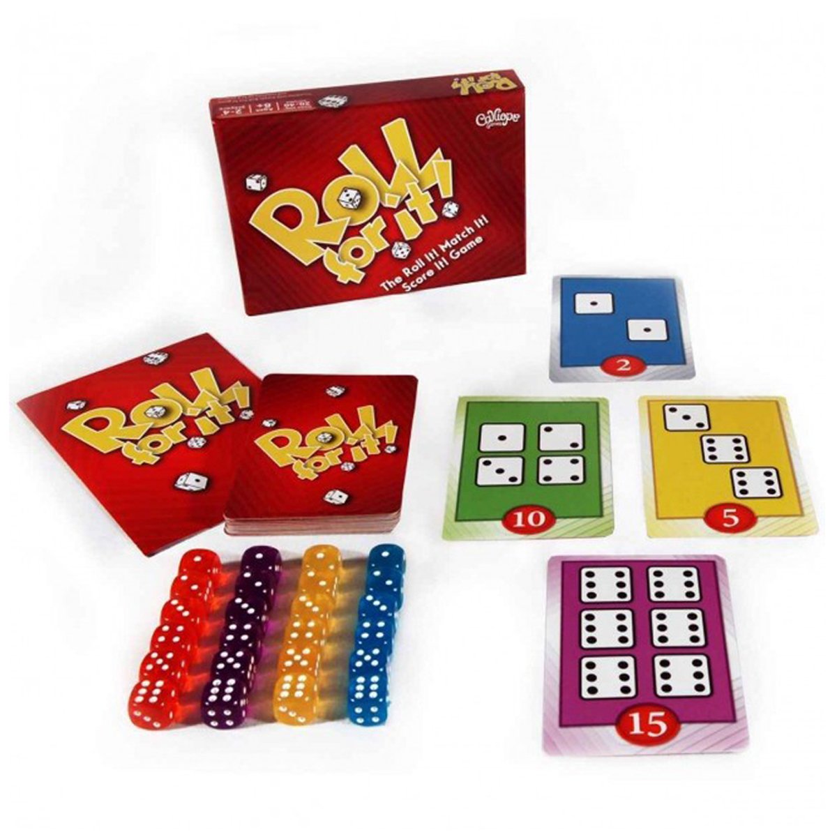 Roll For It! Red Set Board Game – Gameology product