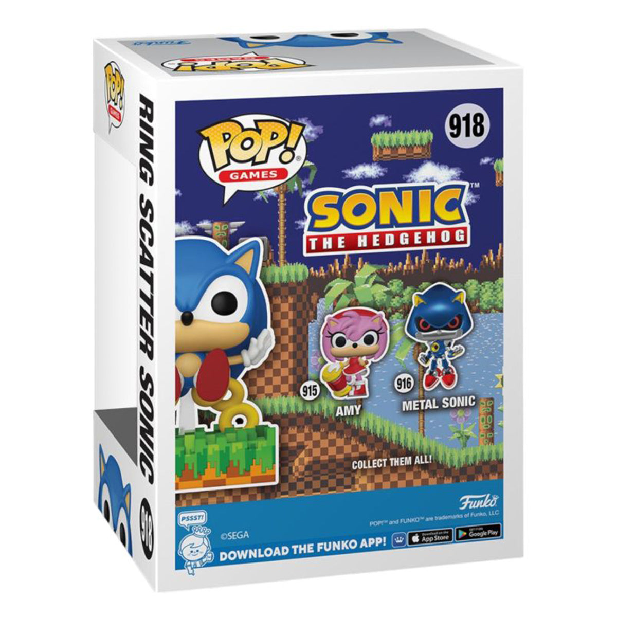 Sonic - Ring Scatter Sonic Pop! Vinyl – Gameology product