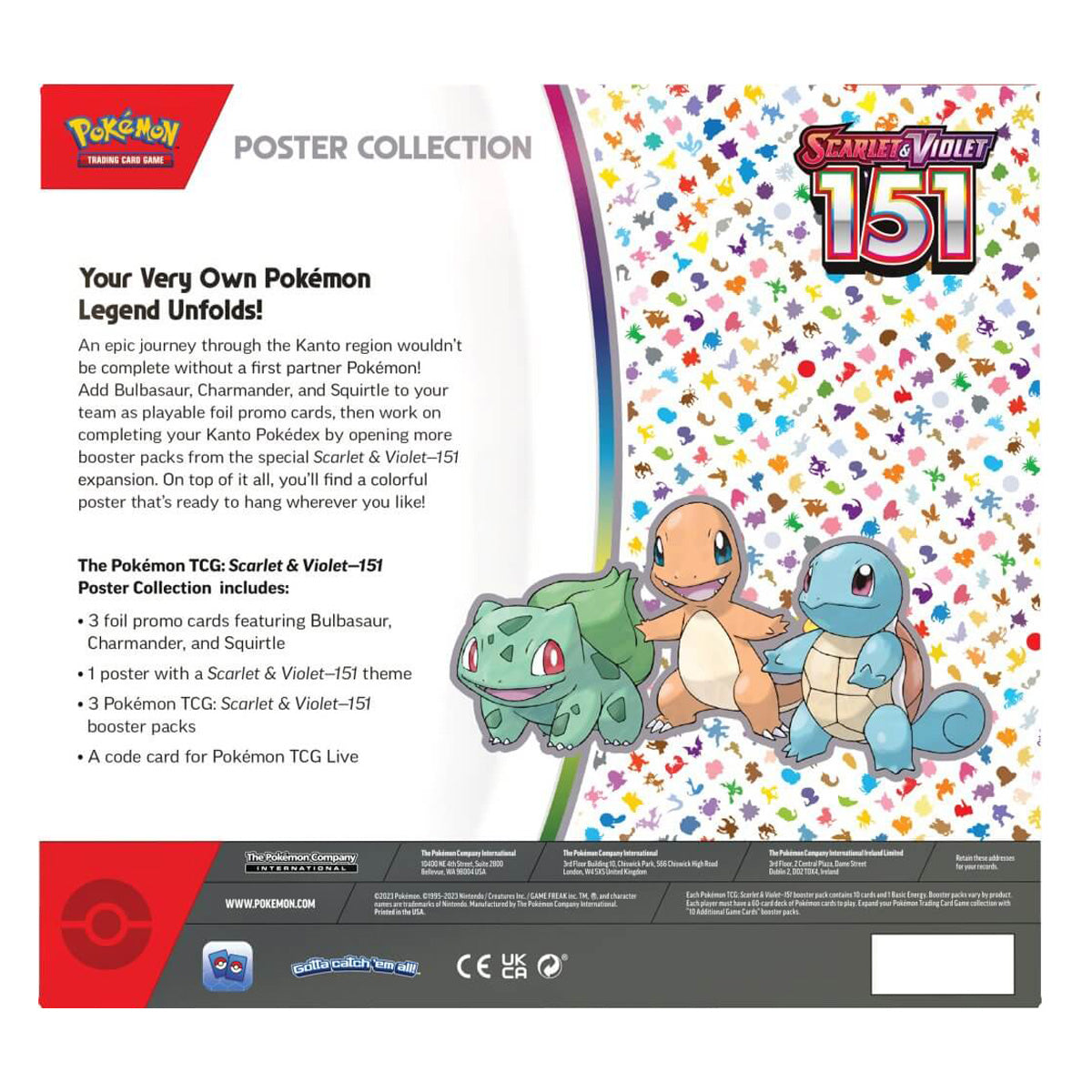 POKEMON TCG Scarlet & Violet 151 Poster Collection – Gameology product