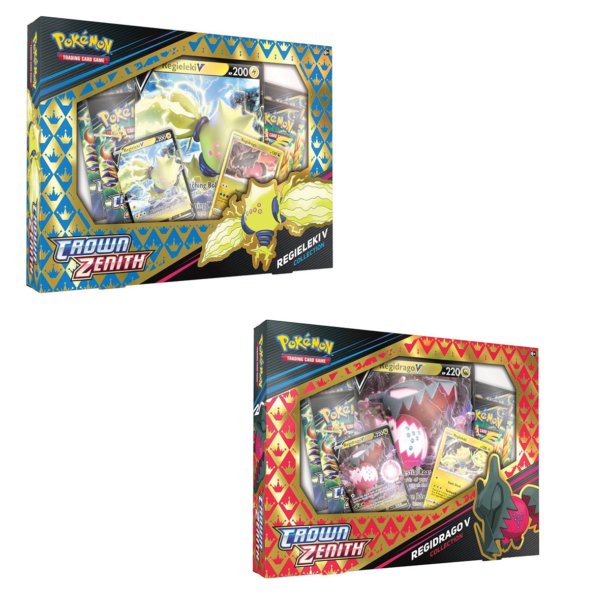 Crown Zenith Regidrago/Regieleki V Box (Pair) POKEMON TCG – Gameology ...