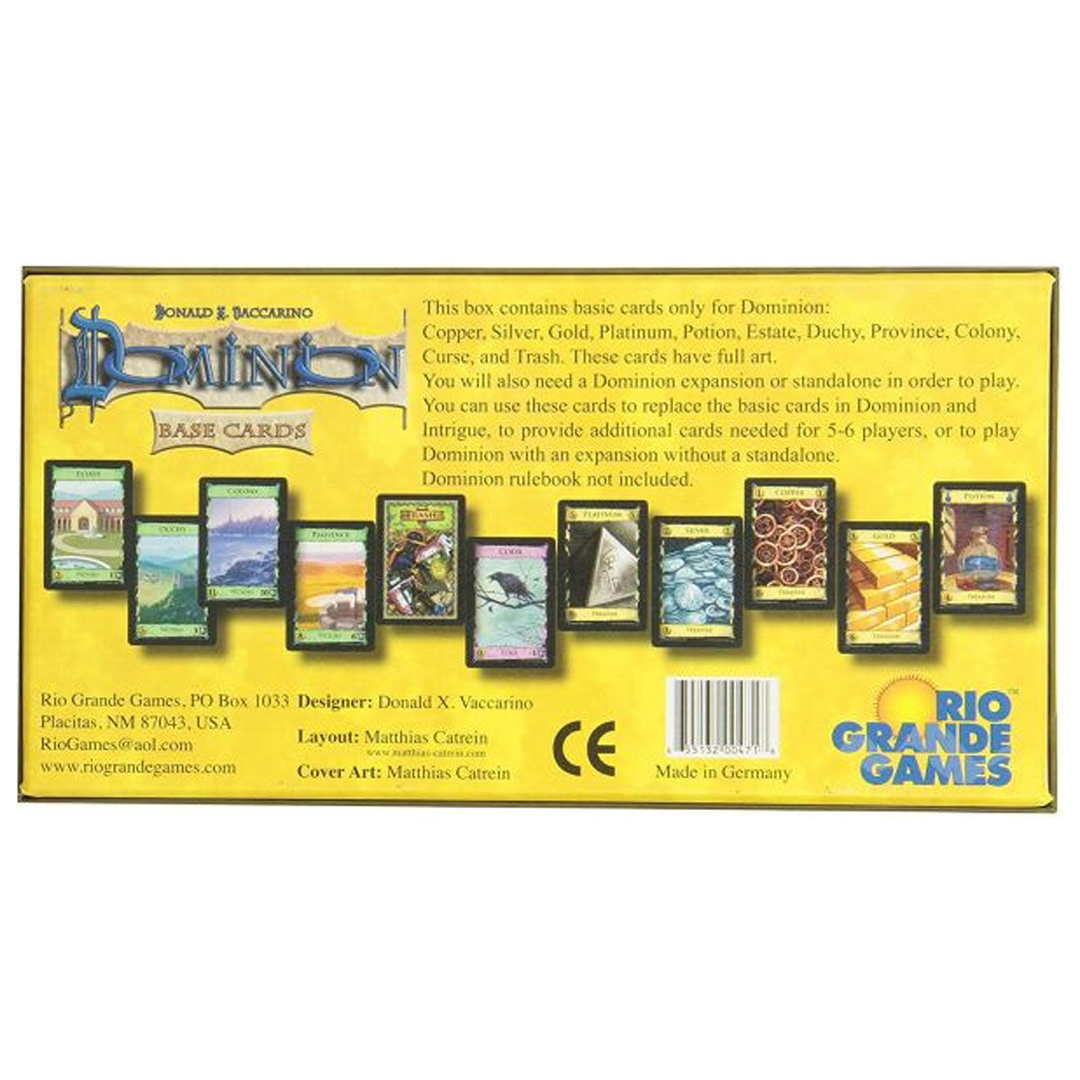 Dominion Base Cards – Gameology product