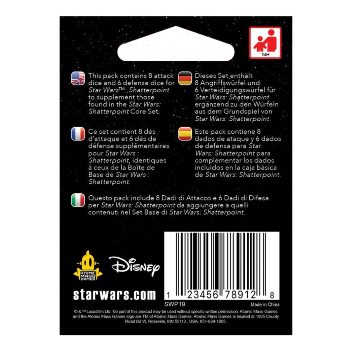 Star Wars Shatterpoint Dice Pack – Gameology product