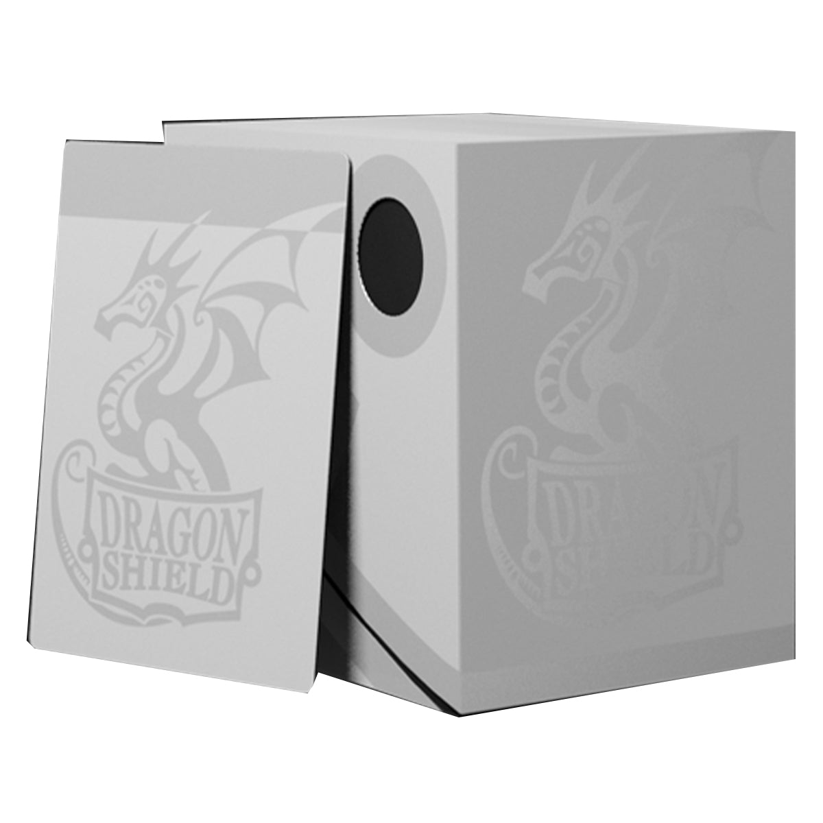 Dragon Shield Revised Double Shell - Ashen White/Black Deck Box ...