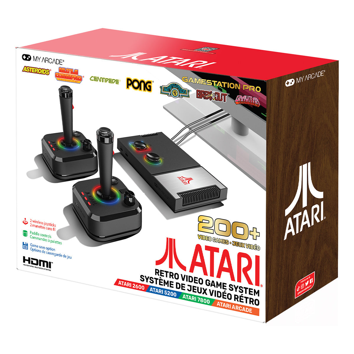 My Arcade Atari Gamestation Pro Retro Video Game System - inc 200 Game ...