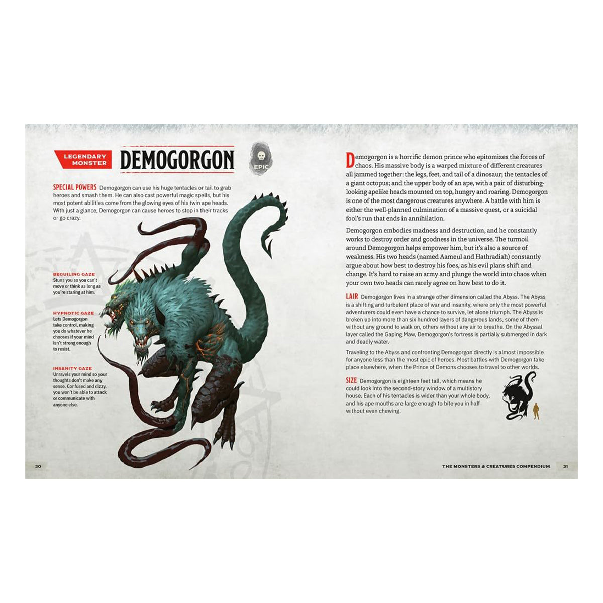 D&D Dungeons and Dragons: The Monsters & Creatures Compendium A Young ...